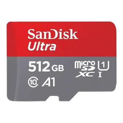 Sandisk Micro SDXC SanDisk 512GB Ultra, SDSQUAC-512G-GN6MA + adapter