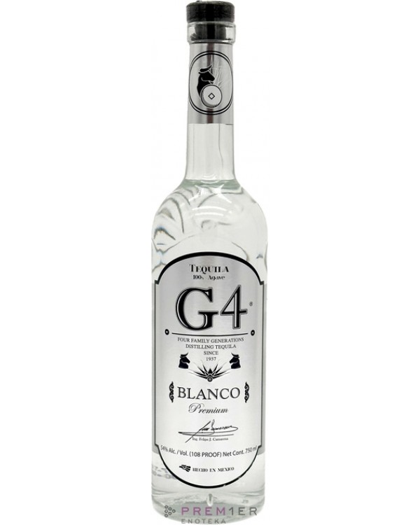 G4 Premium Tequila Blanco 108 Proof 100% Agave 0.70l