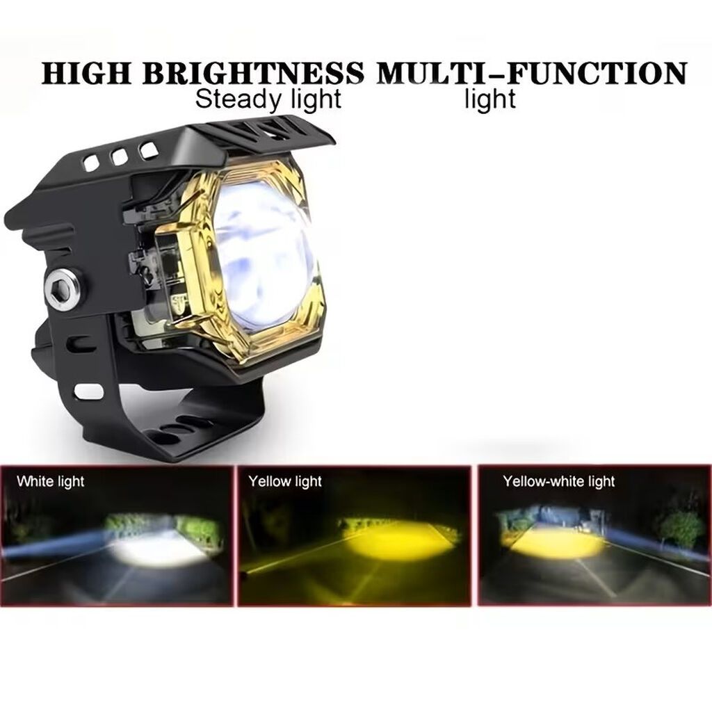 Moto reflektor led maglenka sa modovima svetla kopija Denali