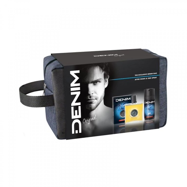 DENIM SET ORIGINAL(AFTER SHAVE 100ML+DEO 150ML+NESESER)