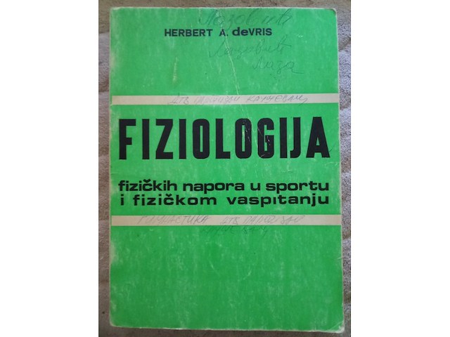 FIZIOLOGIJA fizičkih napora u sportu i fizičkom vaspit.
