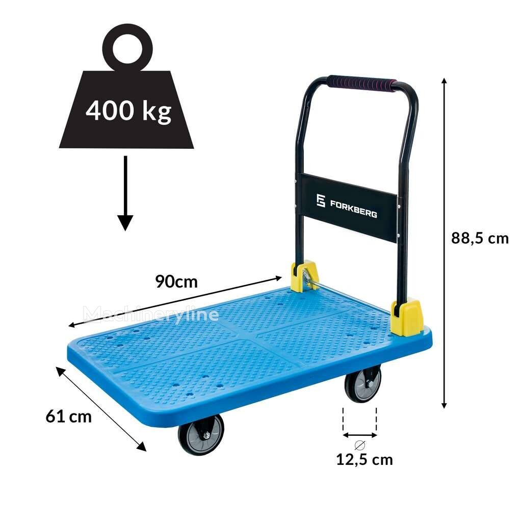 Nova Forkberg Wózek platformowy składany FORKBERG 400 kg M kolica sa platformom