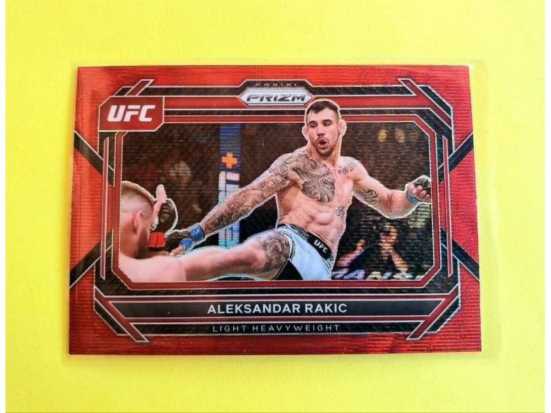 Aleksandar Rakić RED WAWE Panini UFC PRIZM