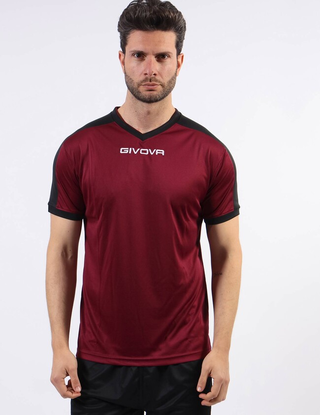 Dres SHIRT REVOLUTION granátová-čierna L