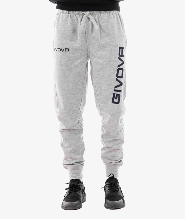 Tepláky PANTA COTONE MOD. MOON BIG LOGO šedá M