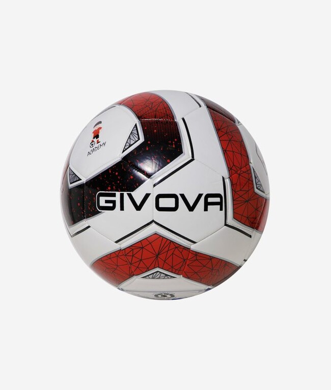 Lopta PALLONE ACADEMY SCHOOL čierna-červená 5