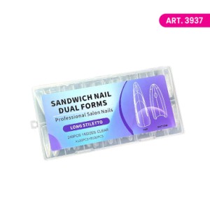 SANDWICH NAILS Dual forma LONG STILETTO 240kom (120A+120B)