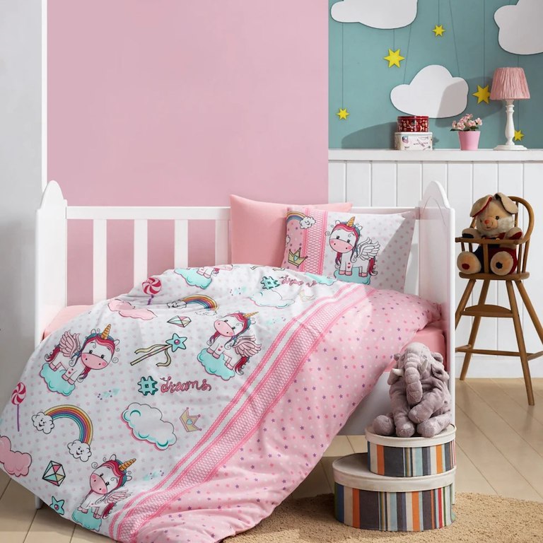 Posteljina CB BABY LINE - Flanel - UNICORN