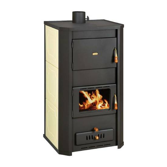 Peć Prity na čvrsto gorivo BKV29, 37 KW, 10.237,Etaž - Sa kotlom, 44L, 170-210m2, Boja crna/bež