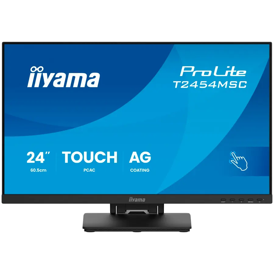 Iiyama monitor T2454MSC-B3AG, 24", FHD IPS senzor, crni