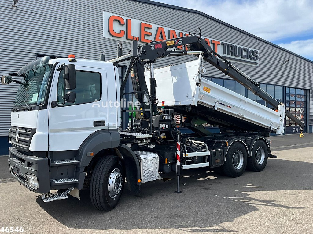 Mercedes-Benz Axor 2636 6x4 Manual Full steel Hiab 14 Tonmeter laadkraan kiper