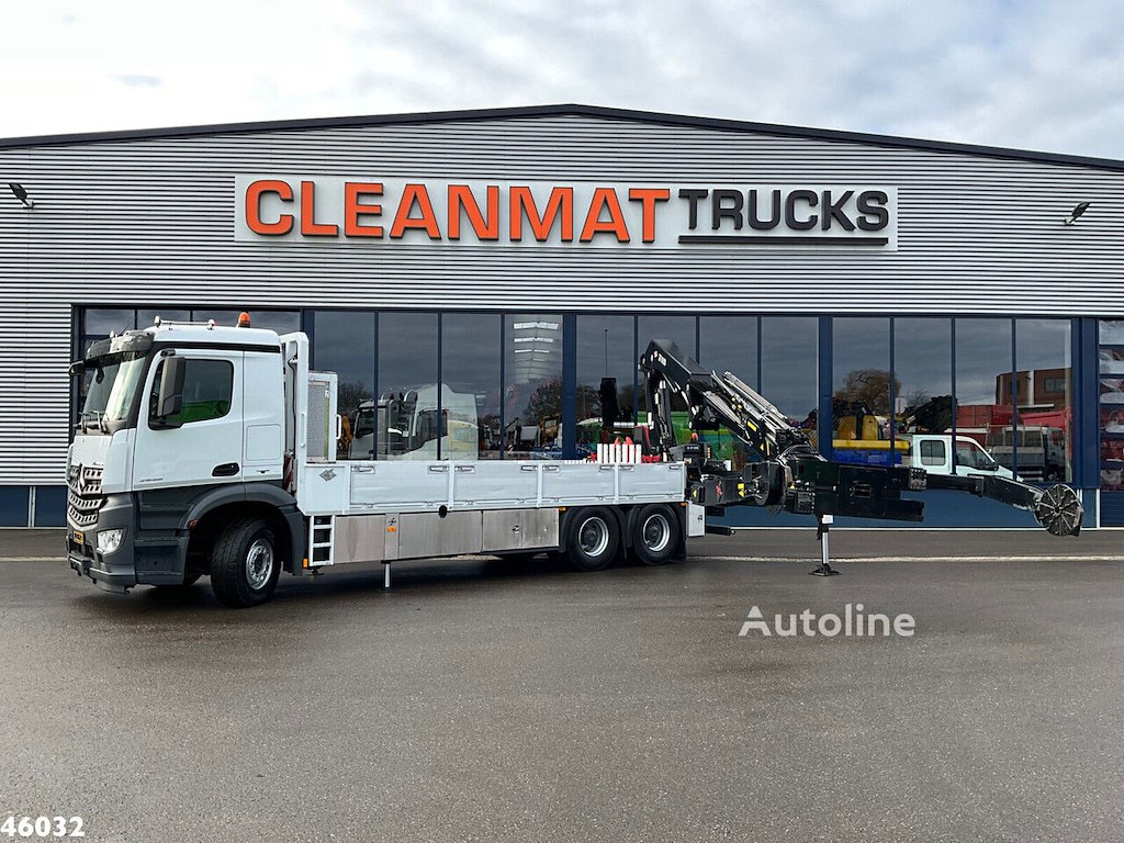 Mercedes-Benz Arocs 2636 6x4 Euro 6 Hiab Banden Manipulator Montagesysteem Jus kamion s ravnom platformom
