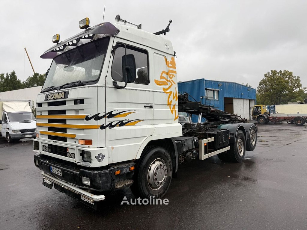 Scania R143 6x2 500 hp full steel manual šlep auto