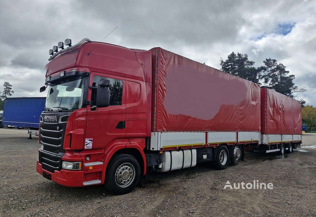 Scania R 500 kamion s ceradom + prikolica sa ceradom