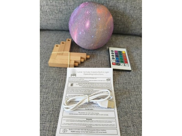 Galaxy Moon Lamp-dekorativna LED lampa u obliku meseca