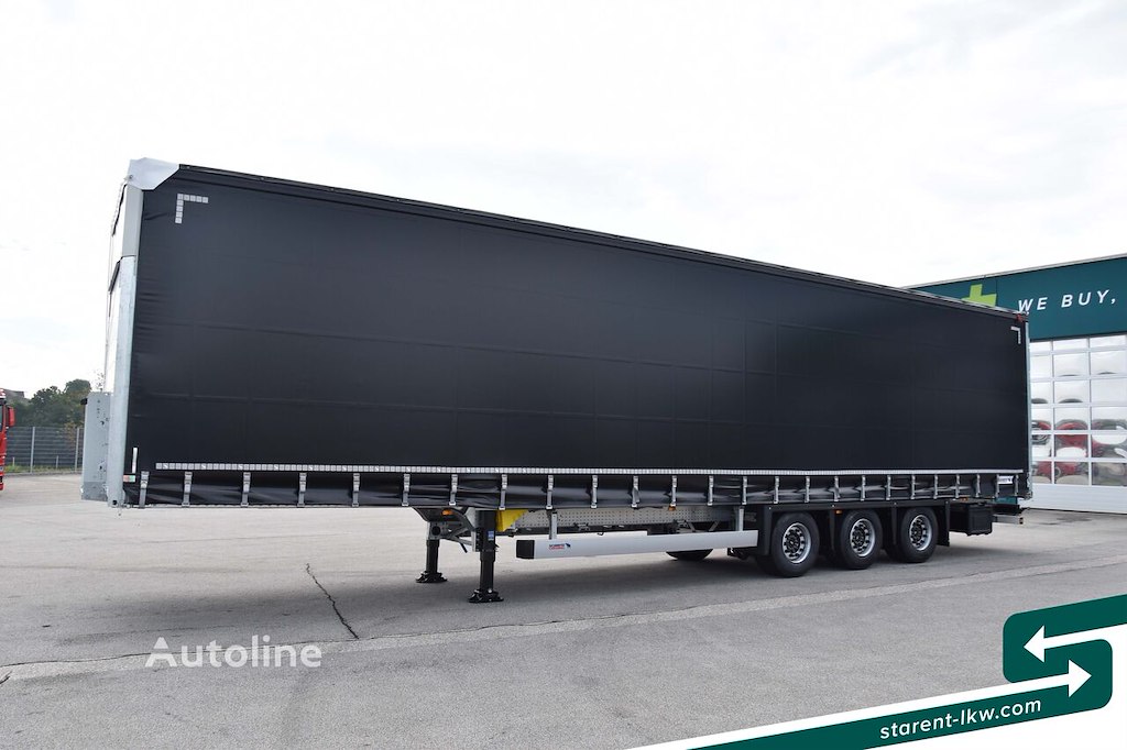 Nova Schmitz Cargobull Megatrailer Hubdach Liftachse D.C. 9.5 – Zertifikat MIETE poluprikolica sa kliznom ceradom