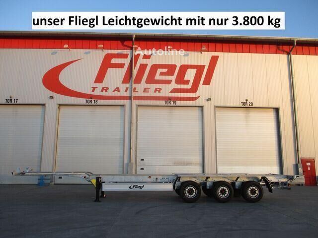 Nova Fliegl SDS 380 Gooseneck 40/45 light poluprikolica za prevoz kontejnera