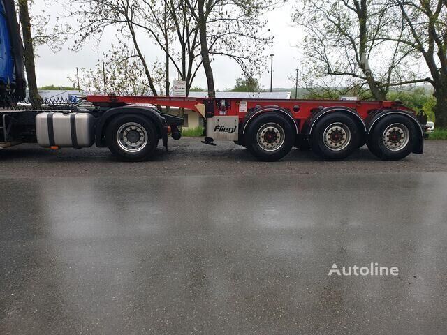 Fliegl SDS 380 Chemie 20ft 725mm Überhang poluprikolica za prevoz kontejnera