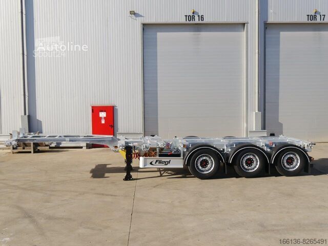 Nova Fliegl SDS 380 Vario V1 poluprikolica za prevoz kontejnera