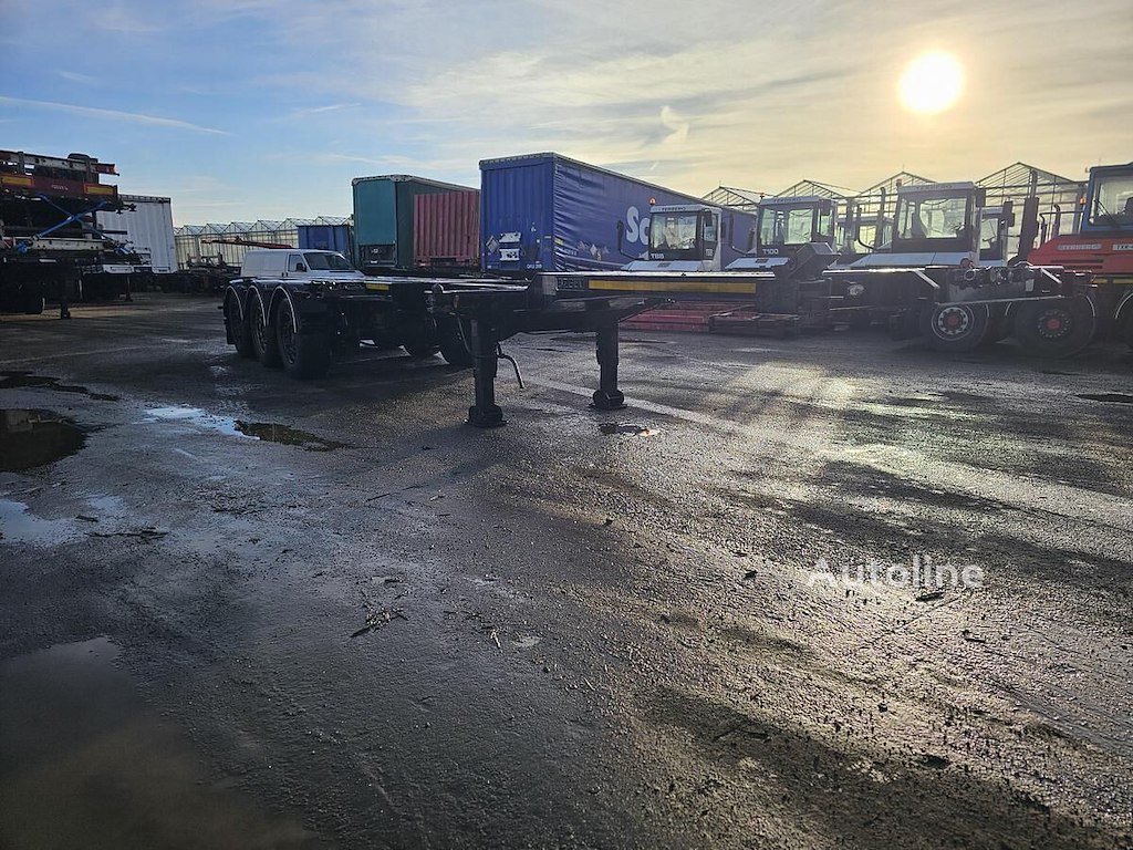 Özgül /GA08XS1 / 2 X EXTENDIBLE CHASSIS /GERMAN TRAILER/ SAF DISC./3 P poluprikolica za prevoz kontejnera