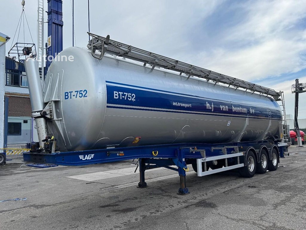 LAG O-3-40 02 3 AXLE KIPPER + 61.000 LITER TANK poluprikolica autocisterna