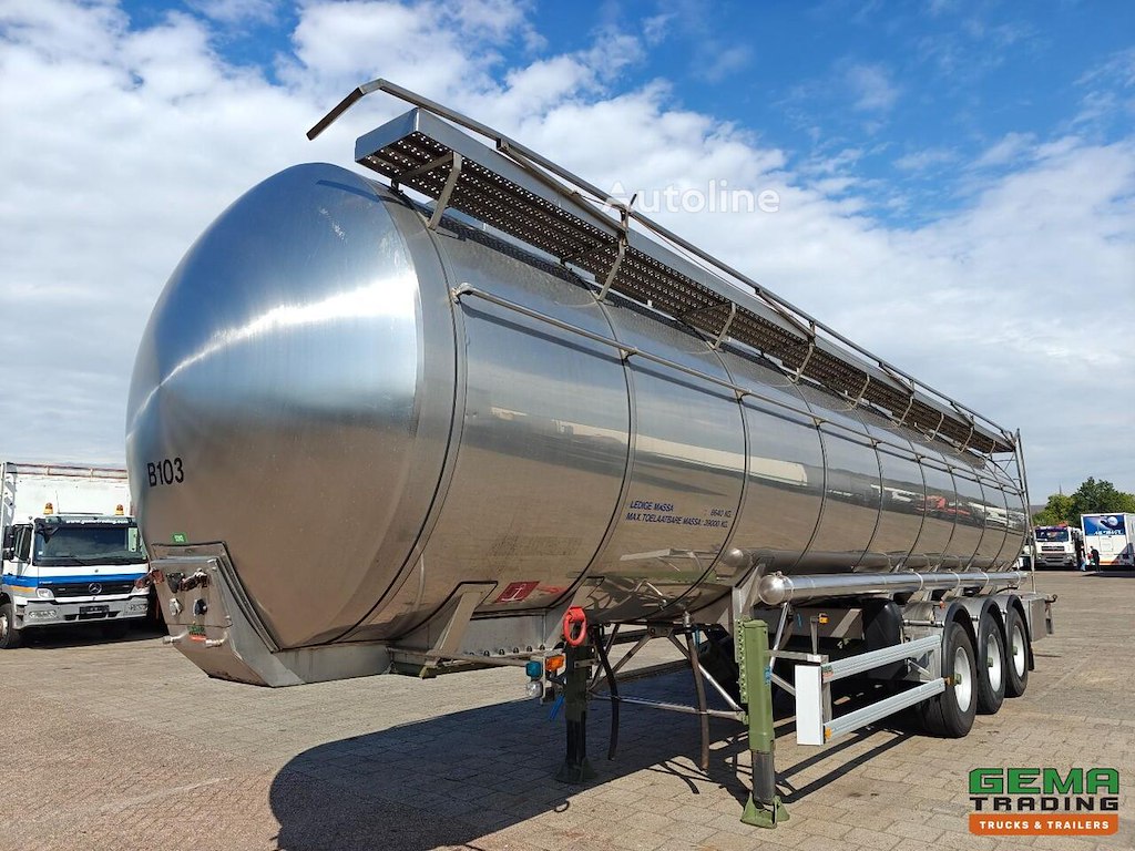 Parcisa C8122 Insulated Stainless Steel Tank 35,500L - 3 Compartments - cisterna za prevoz hemikalija