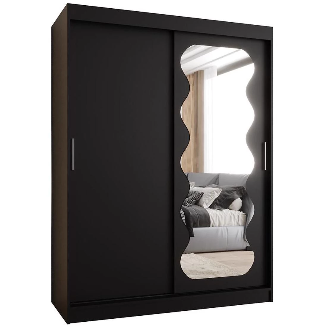 Spoti garderober 150x62x202 cm crna