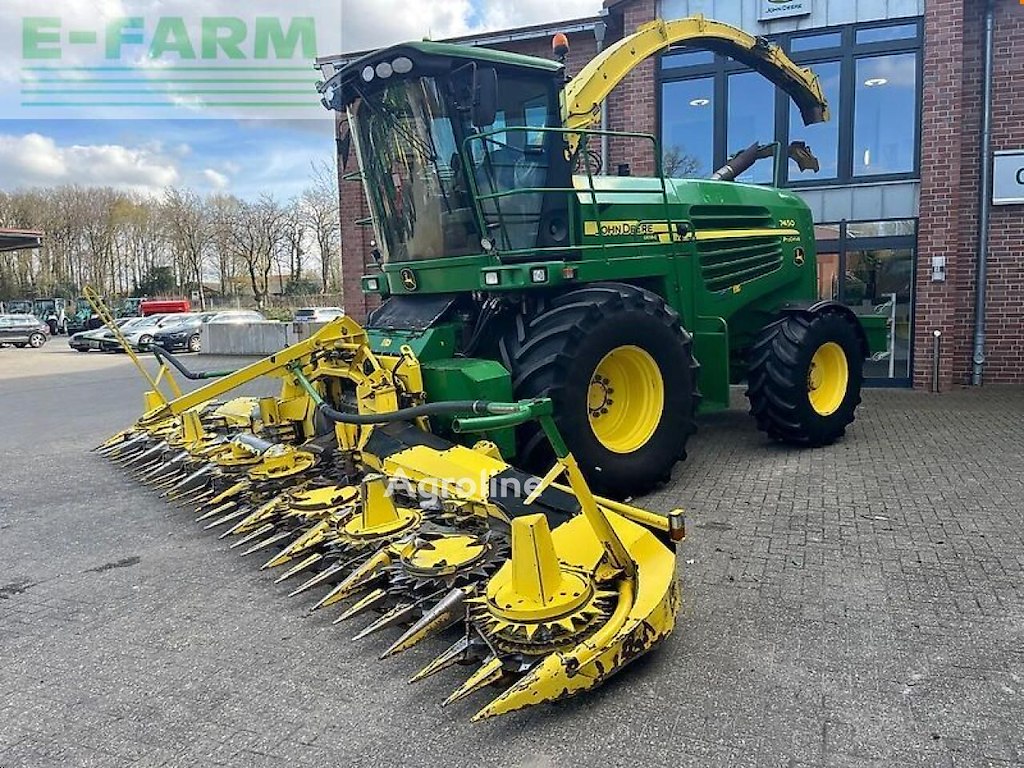 John Deere 7450 prodrive 40km/h inkl. kemper 375plus krmni kombajn