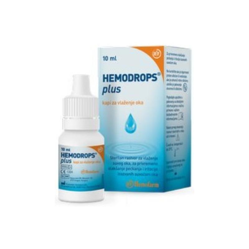Hemodrops Plus kapi za vlaženje oka 10ml