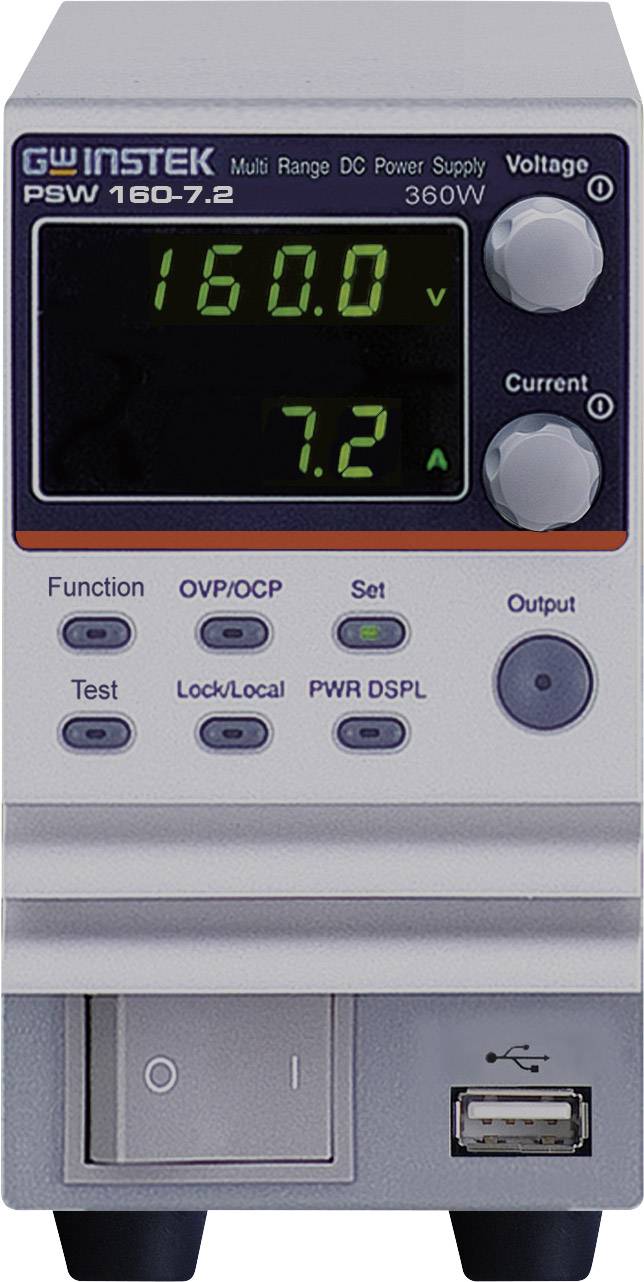 GW Instek PSW160-21.6 laboratorijsko napajanje sa podesivim naponom 115 V/AC, 230 V/AC → 16 V/DC 21 A 1080 W