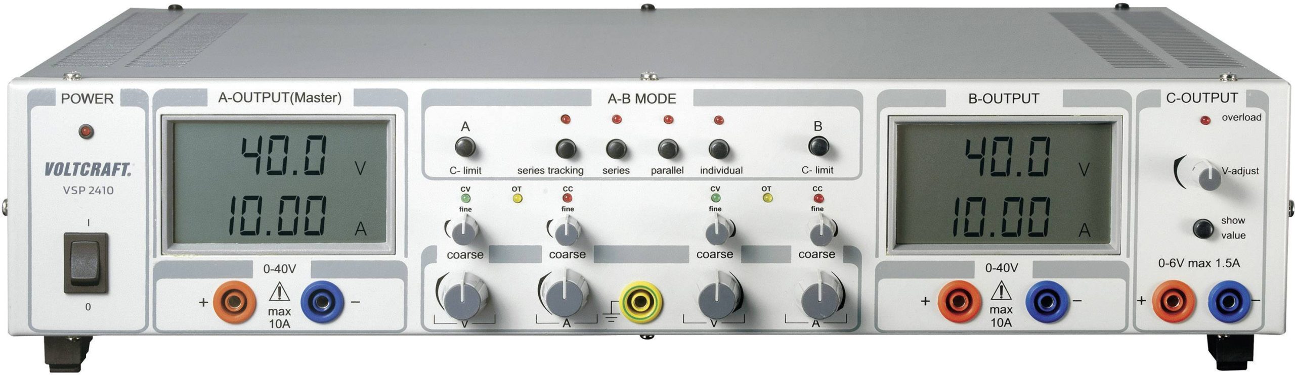 VOLTCRAFT VSP 2410 laboratorijsko napajanje sa podesivim naponom 230 V/AC → 40 V/DC 10 A 809 W