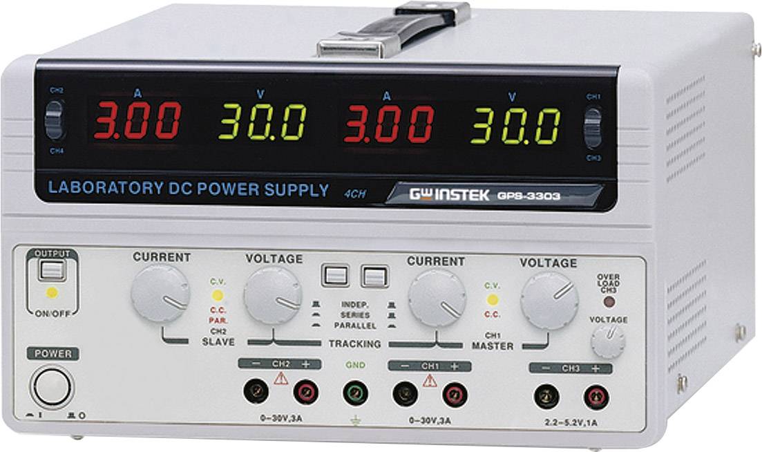 GW Instek GPS-3303-S laboratorijsko napajanje sa podesivim naponom 230 V/AC → 30 V/DC 3 A 195 W