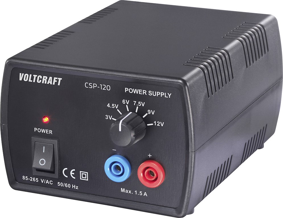 VOLTCRAFT CSP-120 laboratorijsko napajanje sa podesivim naponom 1,5 A 18 W 1 x