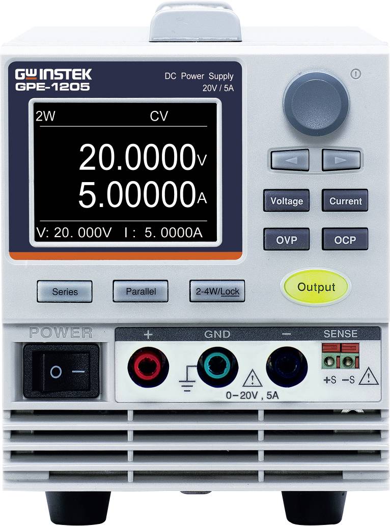 GW Instek GPE-1205 laboratorijsko napajanje sa podesivim naponom 20 V 5 A 100 W