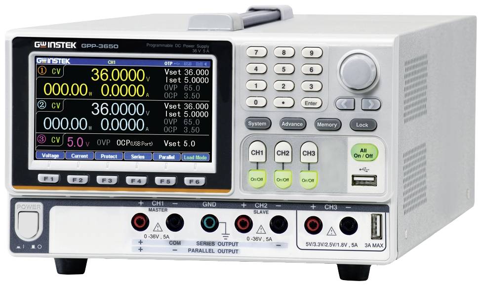 GW Instek GPP-3650 (LAN) EU (CE) laboratorijsko napajanje sa podesivim naponom 240 V/AC → 36 V 5 A 385 W