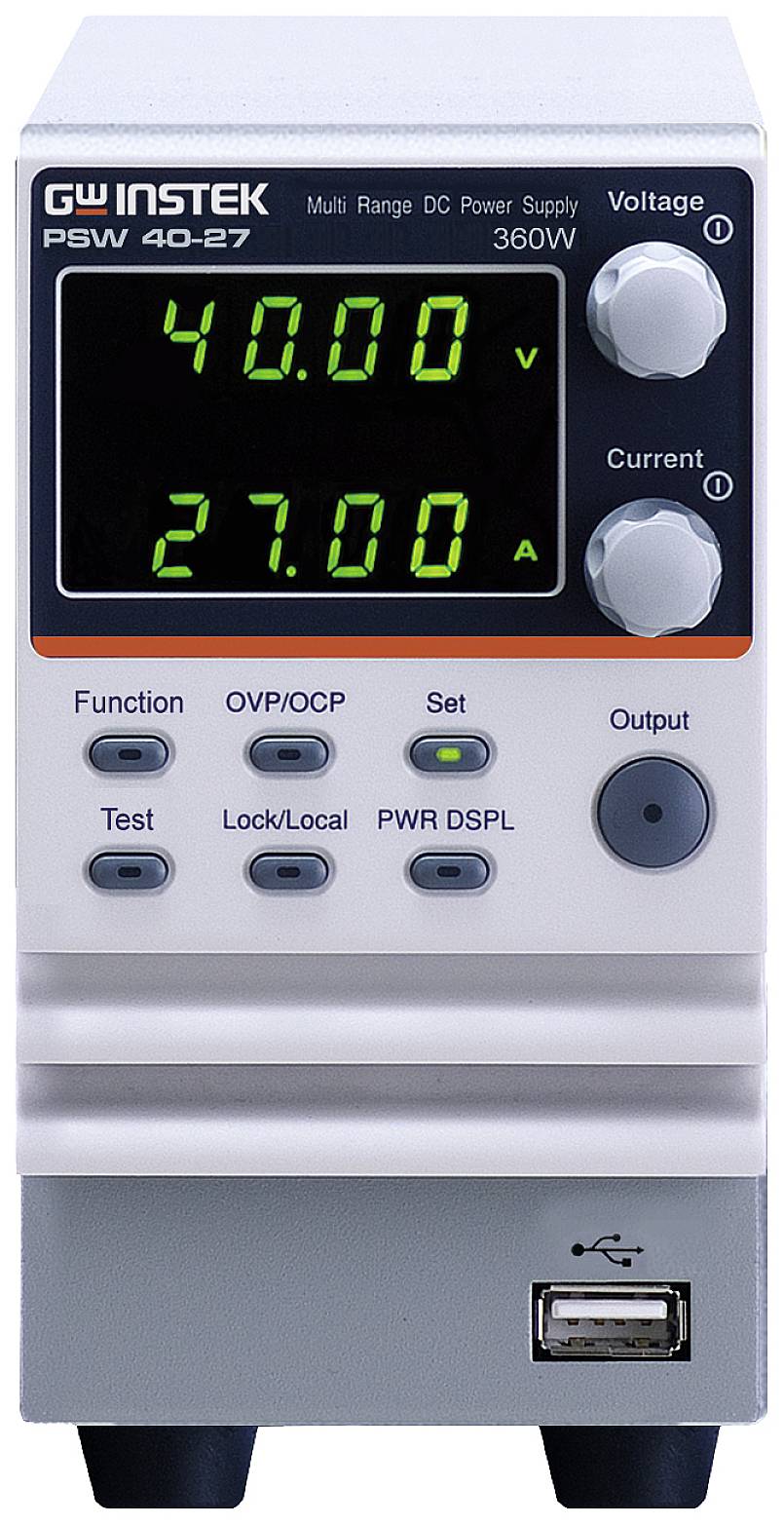 GW Instek PSW 40-27 laboratorijsko napajanje sa podesivim naponom 230 V/AC → 40 V/DC 27 A 360 W
