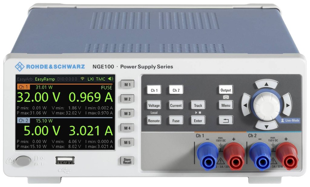 Rohde & Schwarz NGE-COM3b laboratorijsko napajanje sa podesivim naponom 230 V/AC, 115 V/AC → 32 V/DC 3 A 100 W