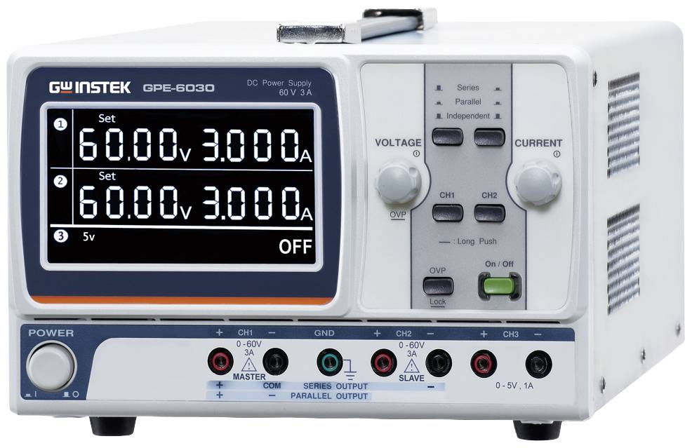 GW Instek GPE-6030 laboratorijsko napajanje sa podesivim naponom 230 V/AC → 60 V 3 A 385 W