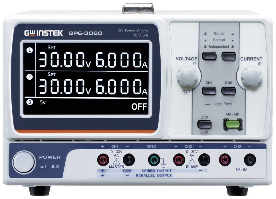 GW Instek GPE-3060 laboratorijsko napajanje sa podesivim naponom 230 V/AC → 30 V 6 A 385 W