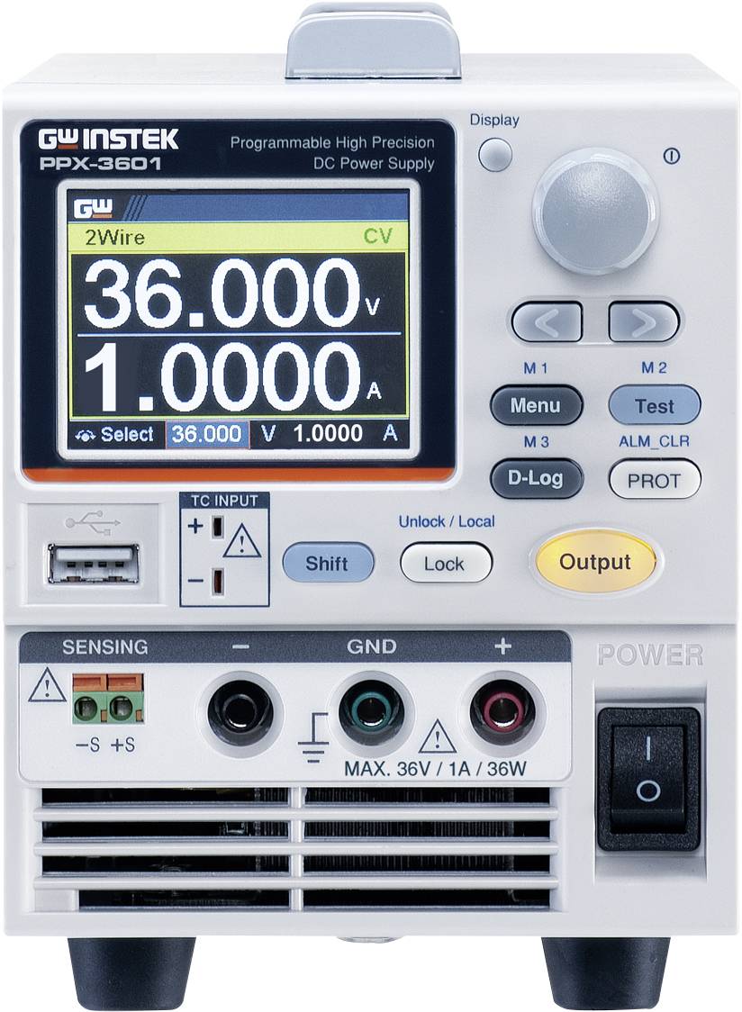 GW Instek PPX-3601 laboratorijsko napajanje sa podesivim naponom 36 V 1 A USB, LAN, RS-232, RS-485