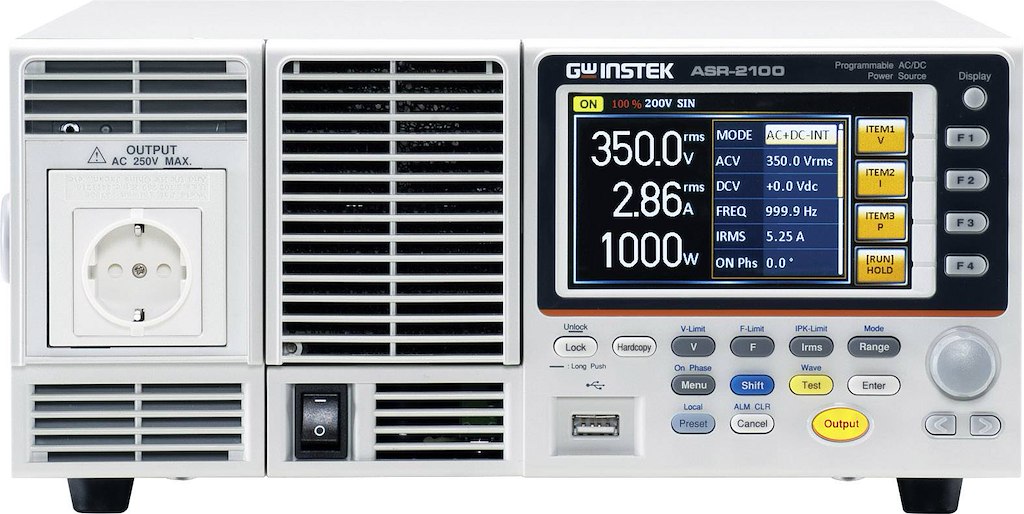 GW Instek ASR-2100 Euro laboratorijsko napajanje sa podesivim naponom 240 V/AC → 500 V 10 A 1000 W