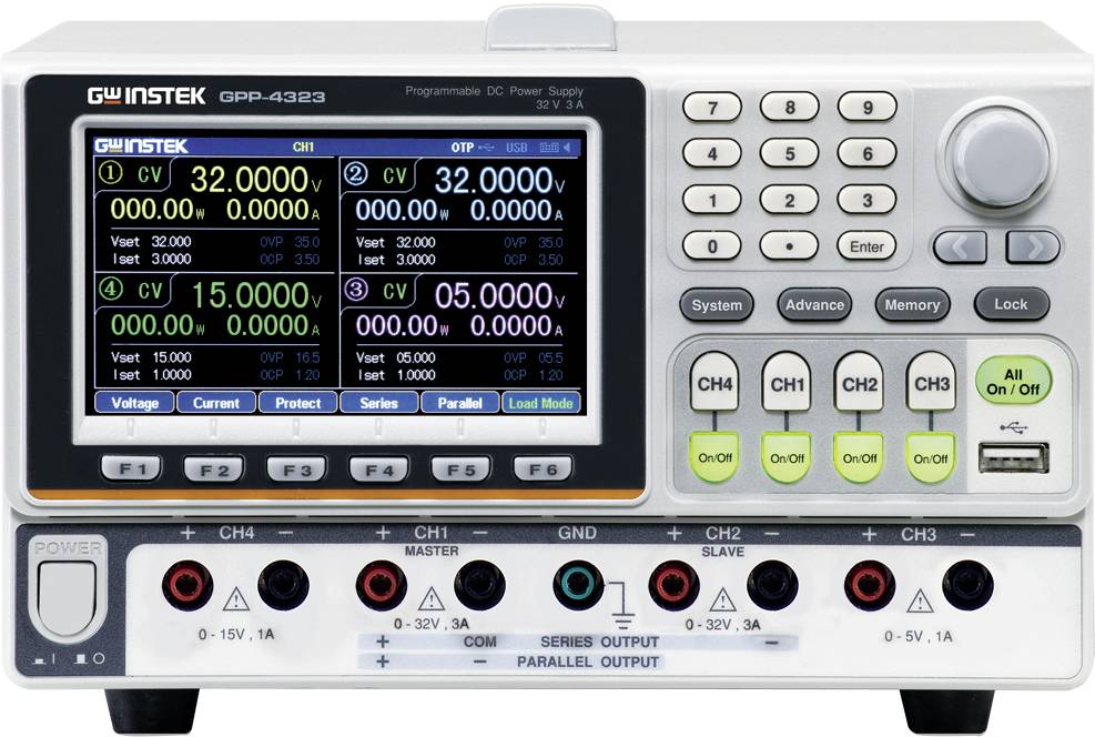 GW Instek GPP-4323 laboratorijsko napajanje sa podesivim naponom 32 V 3 A 4 x