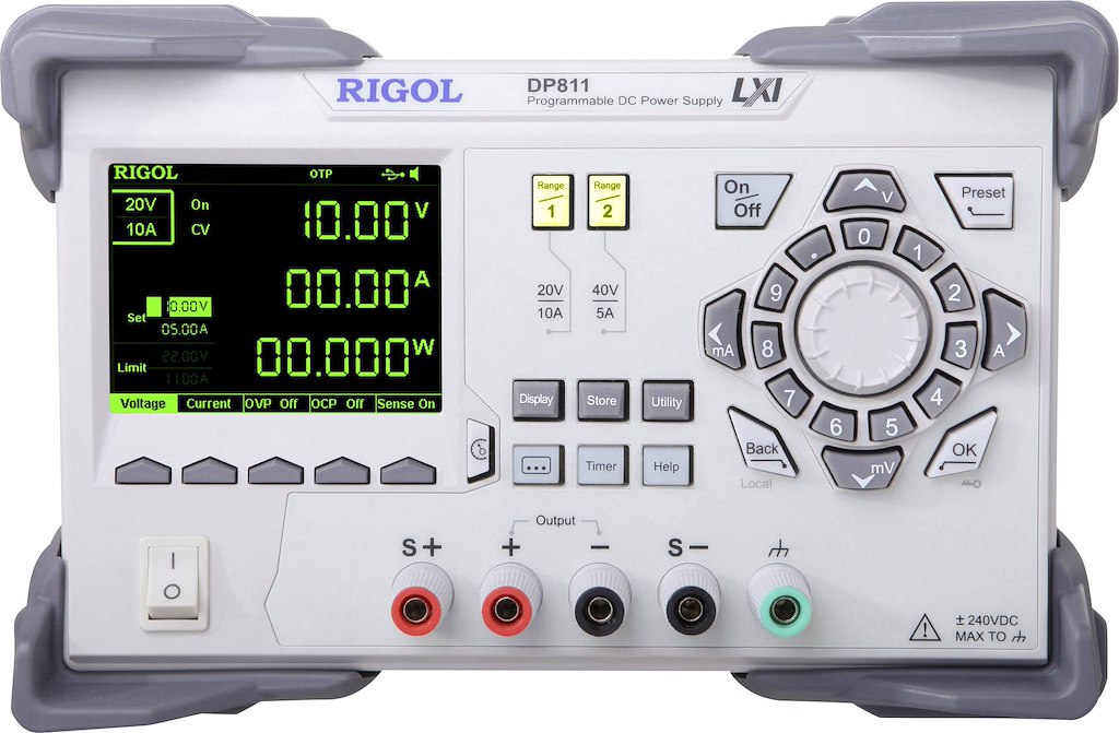 Rigol DP811 laboratorijsko napajanje sa podesivim naponom 115 V/AC, 230 V/AC → 40 V/DC 10 A 200 W