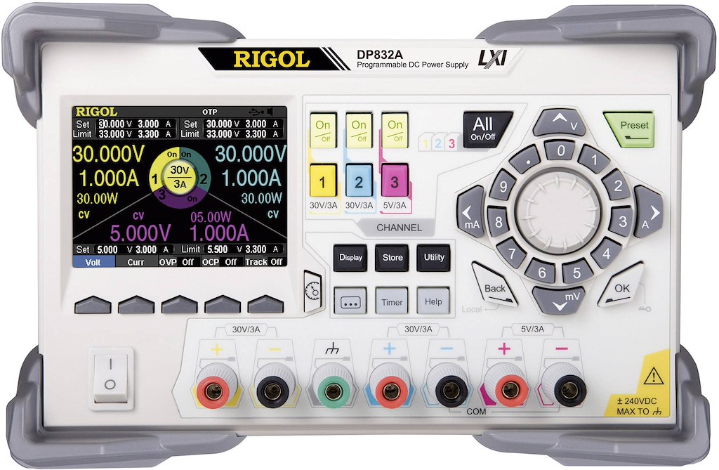 Rigol DP832A laboratorijsko napajanje sa podesivim naponom 30 V/DC 3 A 195 W