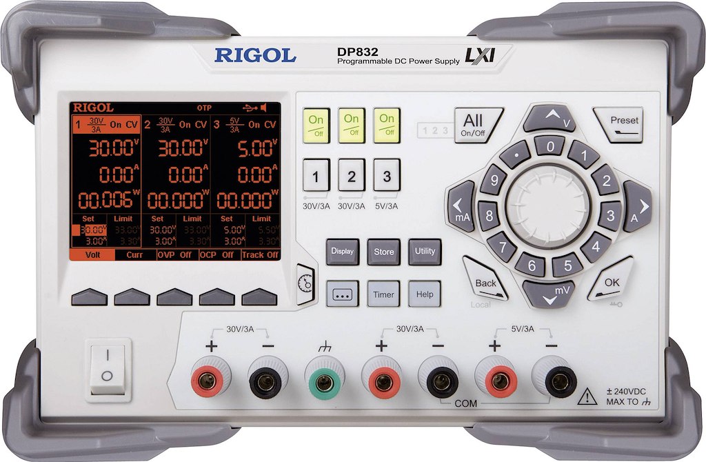 Rigol DP832 laboratorijsko napajanje sa podesivim naponom 30 V/DC 3 A 195 W