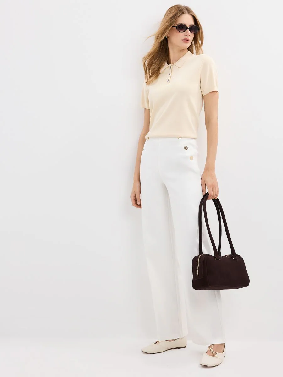 Wide leg pantalone
