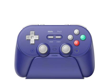 8bitdo Bežični gamepad Pro 3 BT/2.4Ghz/Multi platform/Vibracija/Hall Effect/TMR/Purple edition+Dock