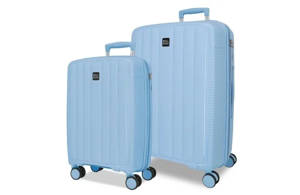 Set kofera 2/1 Roll Road Acadia ABS 55/65cm plava