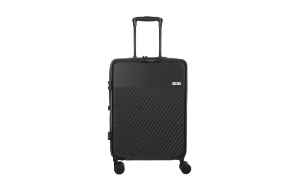 Čvrsti kofer sa točkićima Enova Slim ABS Poliester 37x56x22/11,5cm 41L crna