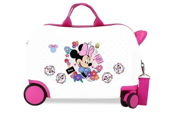 Dečiji kofer na točkićima Disney Minnie Happy To Be Me ABS 45x31x20cm bela roze
